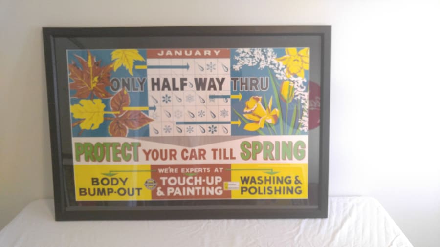 Chevrolet Super Service Protect Your Car Framed Poster 44x30 at ...