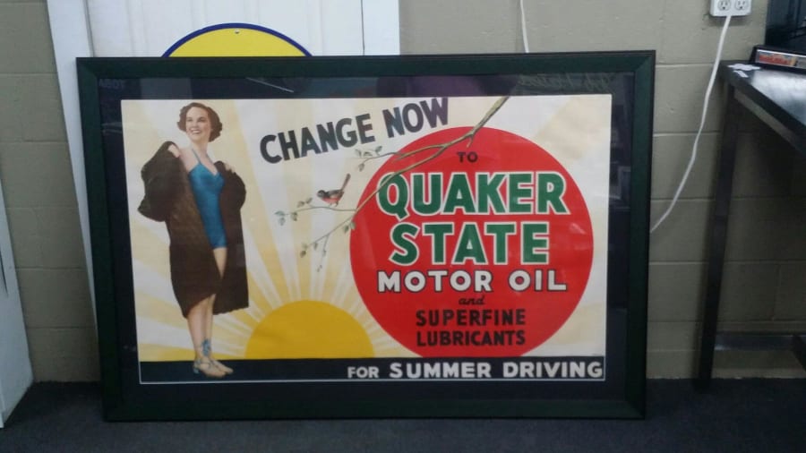 Quaker State Motor Oil Change Now Framed Poster at Kissimmee 2017 as ...