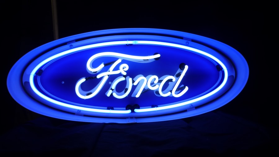 Ford Oval Neon Sign Reproduction for Sale at Auction - Mecum Auctions