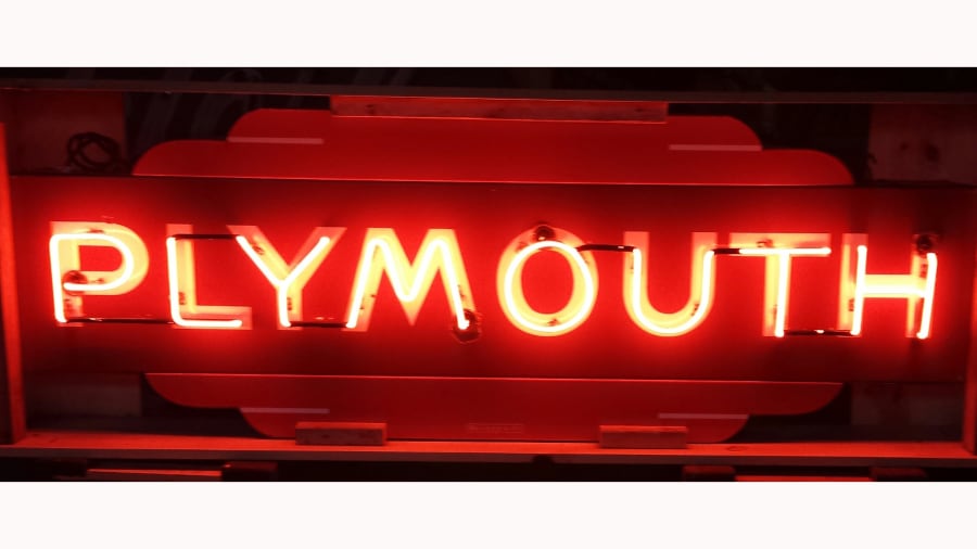 Plymouth Neon Sign SSPN 76x26 at Kissimmee 2017 as M140.1 - Mecum Auctions