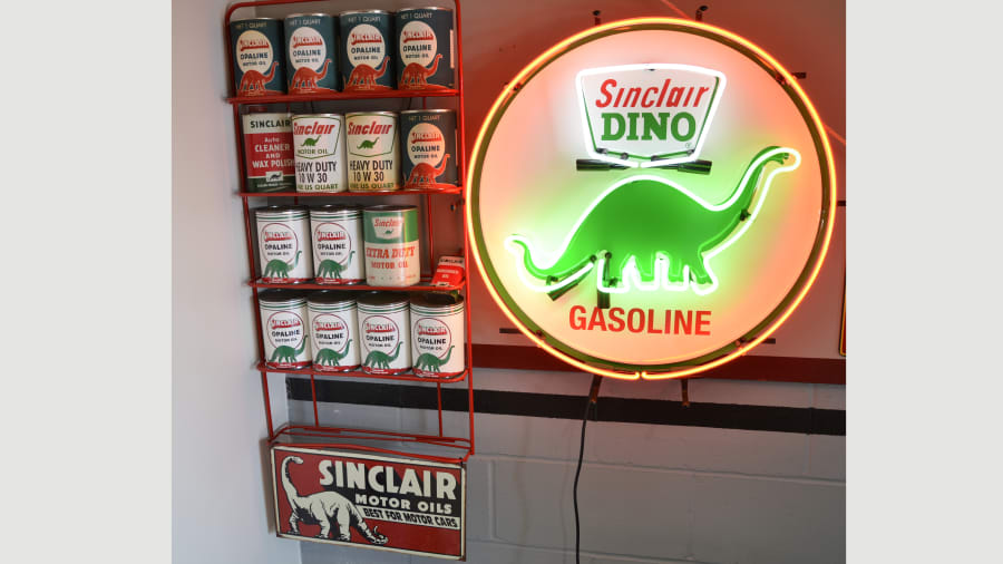 Sinclair Oil Rack And Neon Sign Lot Of 2 for Sale at Auction - Mecum ...