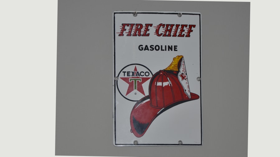 Texaco Fire Chief Sign SSP at Kissimmee 2018 as D99 - Mecum Auctions