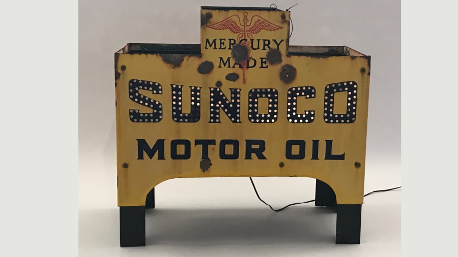 SUNOCO Motor Oil Lighted Rack 48x24 for Sale at Auction - Mecum Auctions
