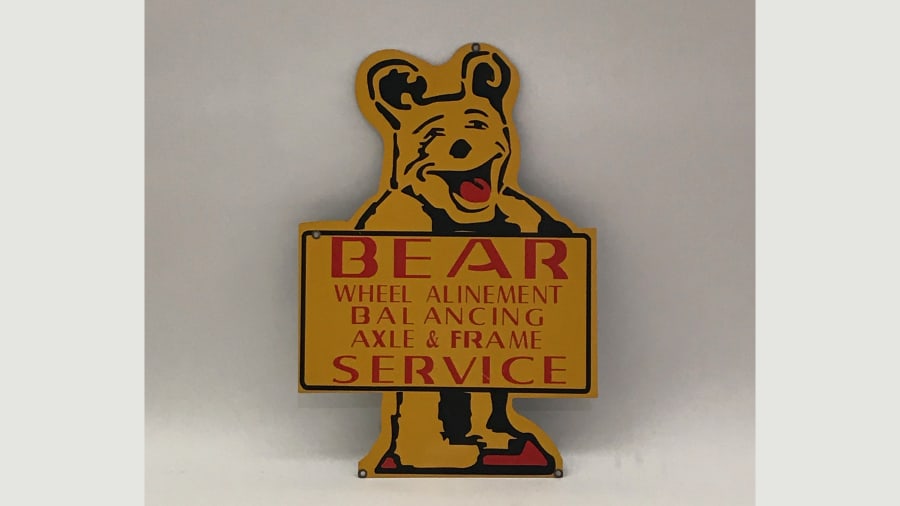 Bear Service Sign SST 18x25.5 at Kissimmee 2018 as M13 - Mecum Auctions