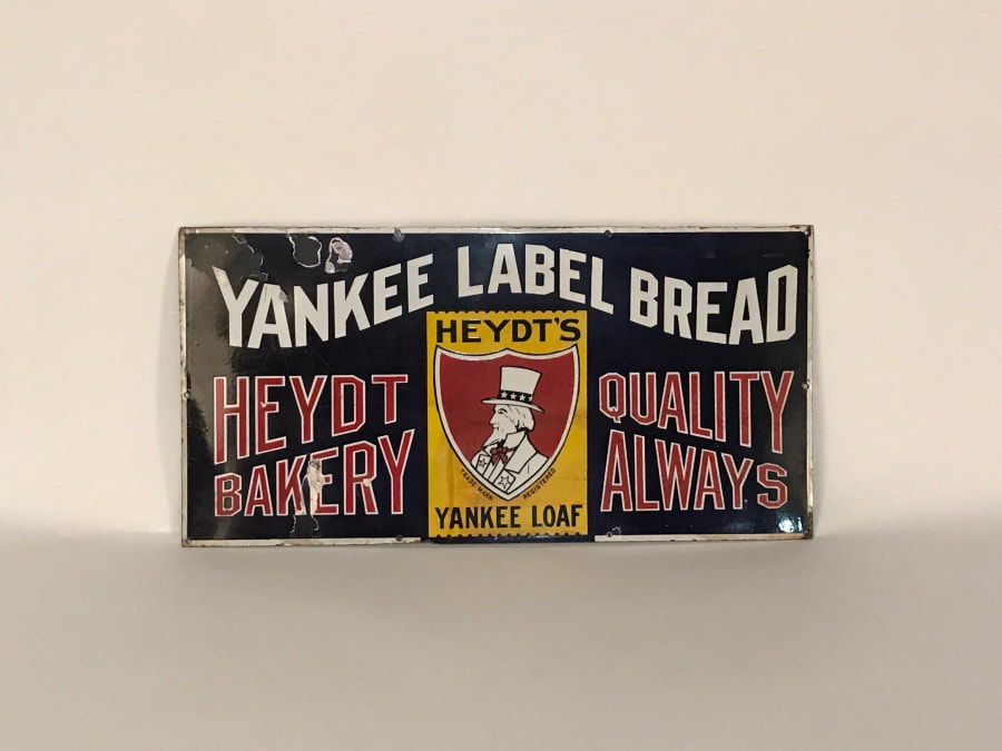 Yankee Label Bread Heydt Bakery Sign for Sale at Auction - Mecum Auctions