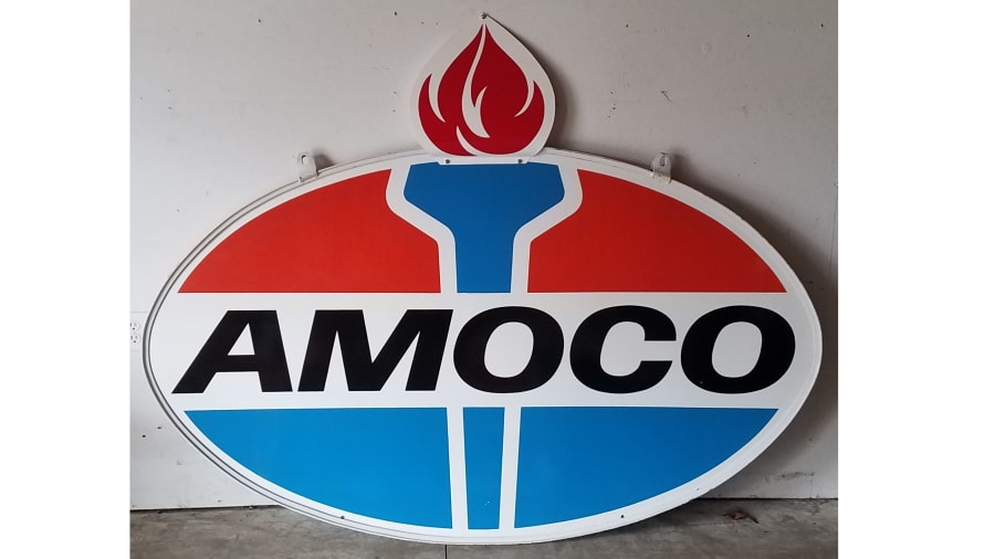 AMOCO Hanging Sign 74x45 for sale at Kissimmee 2018 as M64 - Mecum Auctions