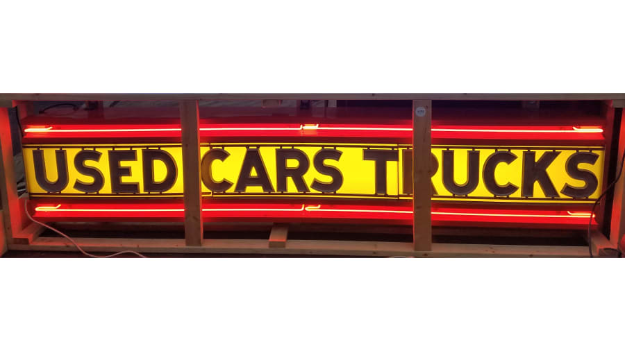 Used Cars Trucks Neon Sign SSPN 120x24 for sale at Kissimmee 2018 as ...