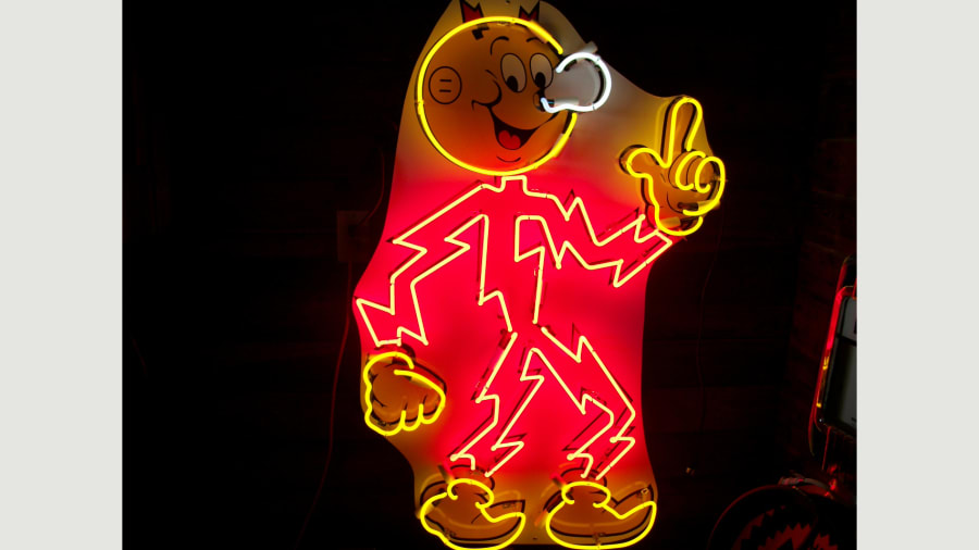 Reddy Kilowatt Neon Sign SSTN 30x48 for Sale at Auction - Mecum Auctions