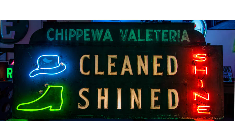 Chippewa Valeteria Neon Sign 82x39 for Sale at Auction - Mecum Auctions