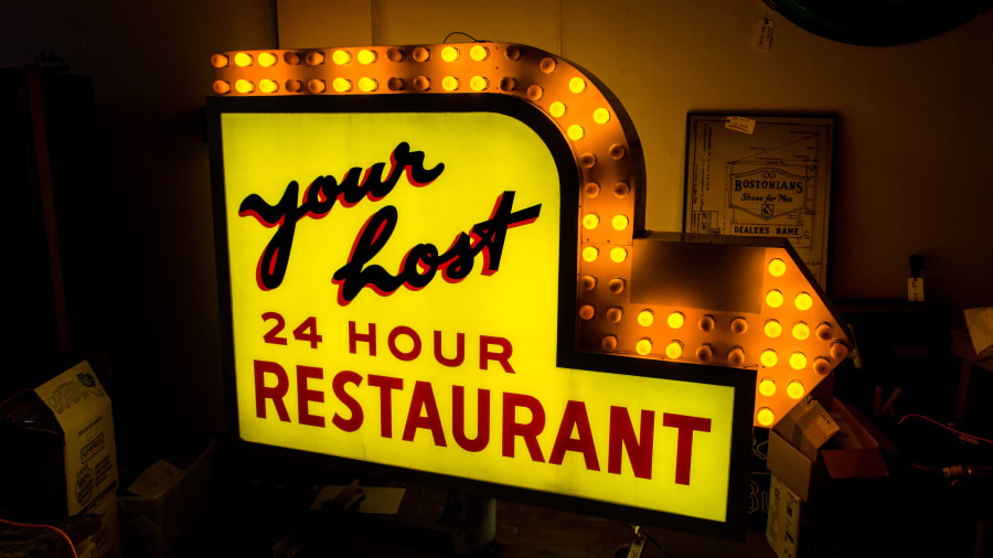 Your Host Resturant Lighted Plastic Sign 84x58 for Sale at Auction ...