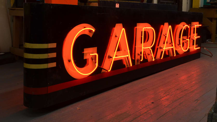 Garage Bull Nose Neon Sign 120x30 for sale at Kissimmee 2018 as Z50 ...