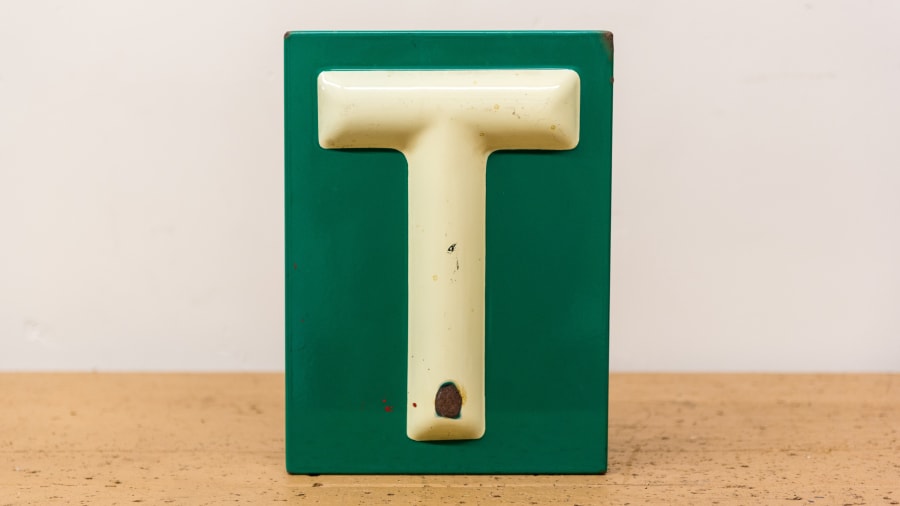 Porcelain Letter T 10x14 for Sale at Auction - Mecum Auctions