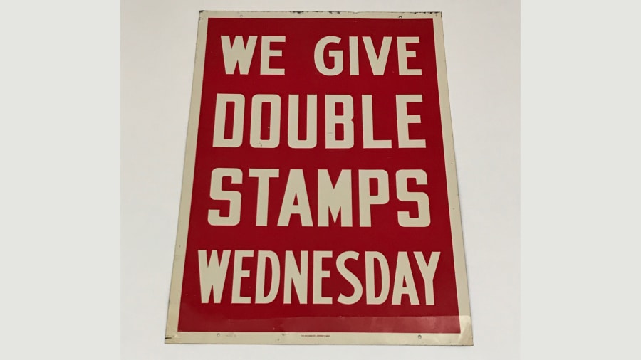 We Give Double Stamps Wednesday Sign SST 20x28 at Kissimmee 2018 as M26 ...