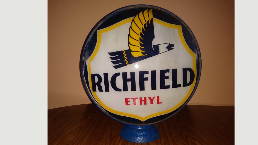 1930's Richfield Ethyl Pump Globe at Kissimmee 2018 as M496 - Mecum ...