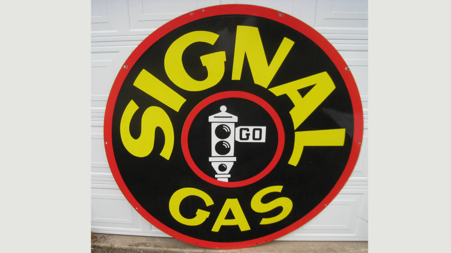 Signal Gas Sign DSP 72 Inches Round for Sale at Auction - Mecum Auctions