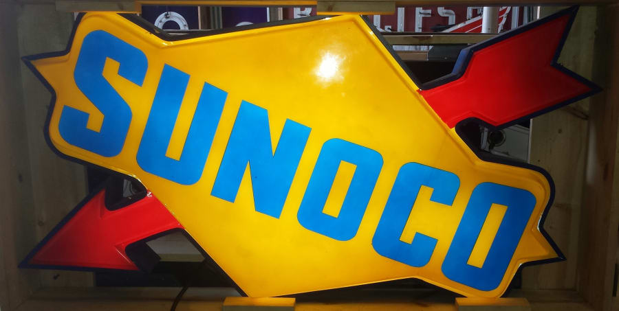 SUNOCO Lighted Sign SSPL 48x26 for Sale at Auction - Mecum Auctions