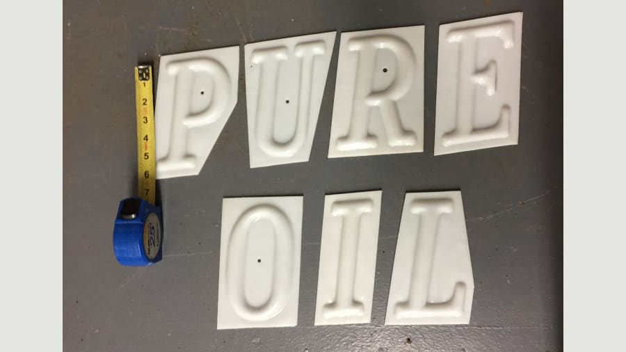 Standard Oil Blue Print And Pure Oil Letters at Kissimmee 2018 as Z62 ...