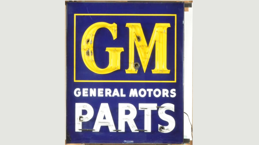 GMC Truck General Motors Parts Sign at Kissimmee 2018 as Z525 - Mecum ...