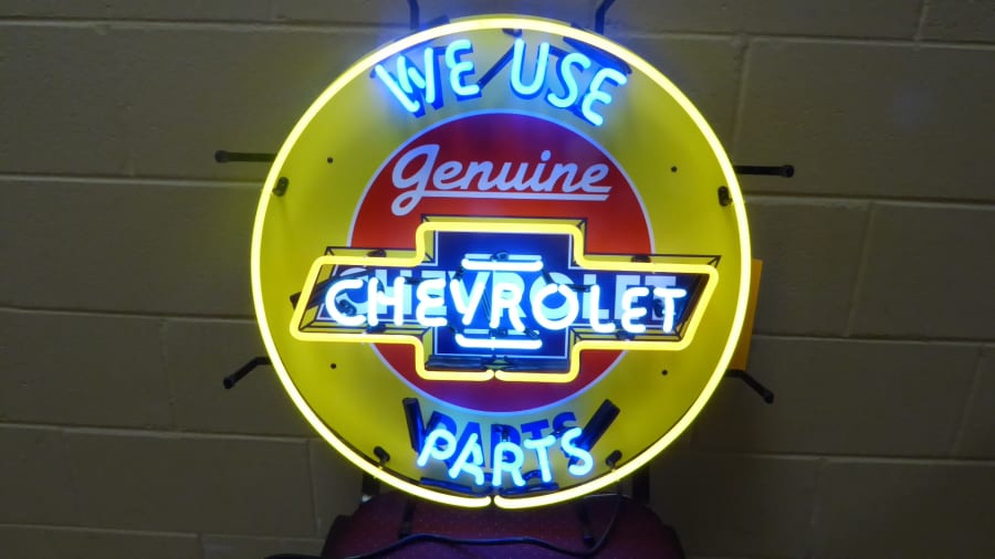 Chevrolet Parts Neon Sign Reproduction for Sale at Auction - Mecum Auctions