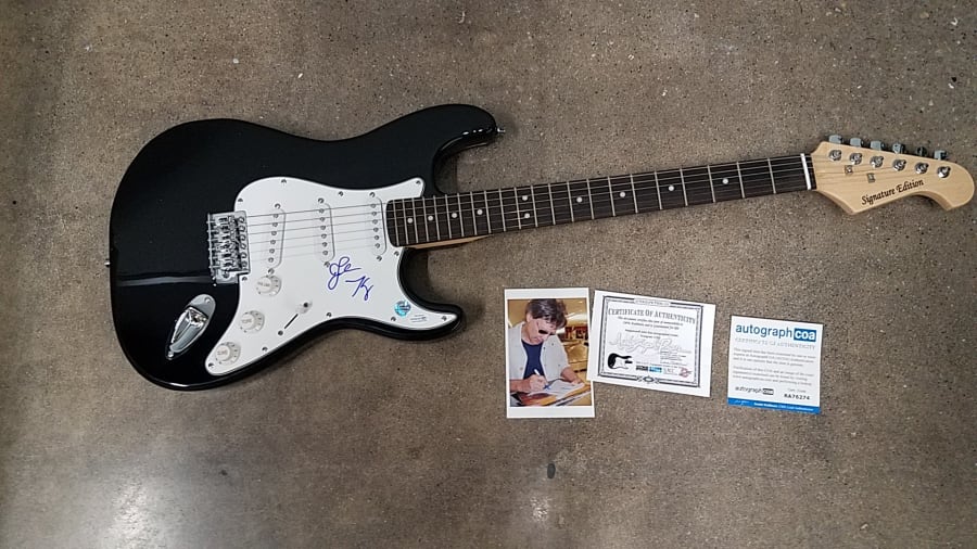 Electric Guitar Steppenwolf John Kay Autographed at Kissimmee 2020 as ...