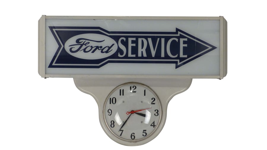 Ford Service Lighted Sign And Clock 19x27x5 at Kissimmee 2020 as Q29 ...