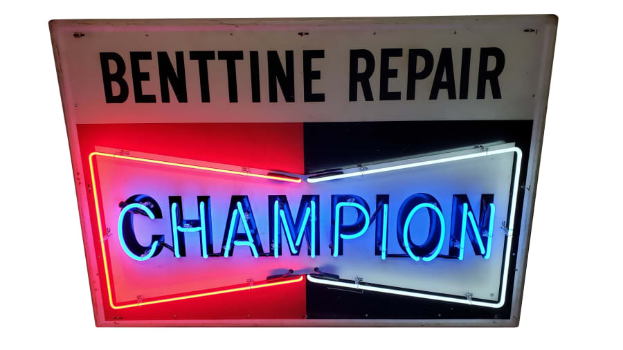Champion Spark Plugs Single-Sided 59x42 for Sale at Auction - Mecum ...