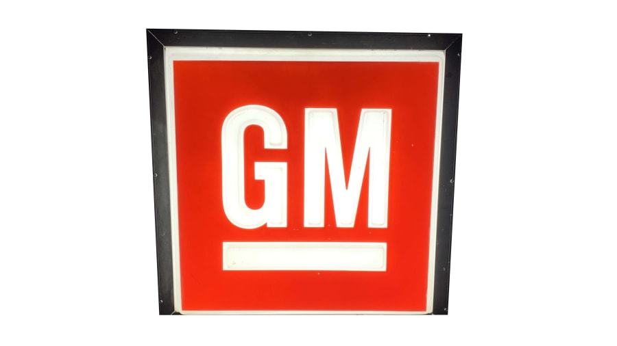 GM Original Dealership Sign 25x25 for Sale at Auction - Mecum Auctions