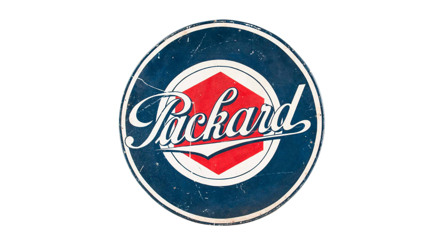 1930s Packard Single-Sided Wooden Sign 24-in at Kissimmee 2020 as M241 ...