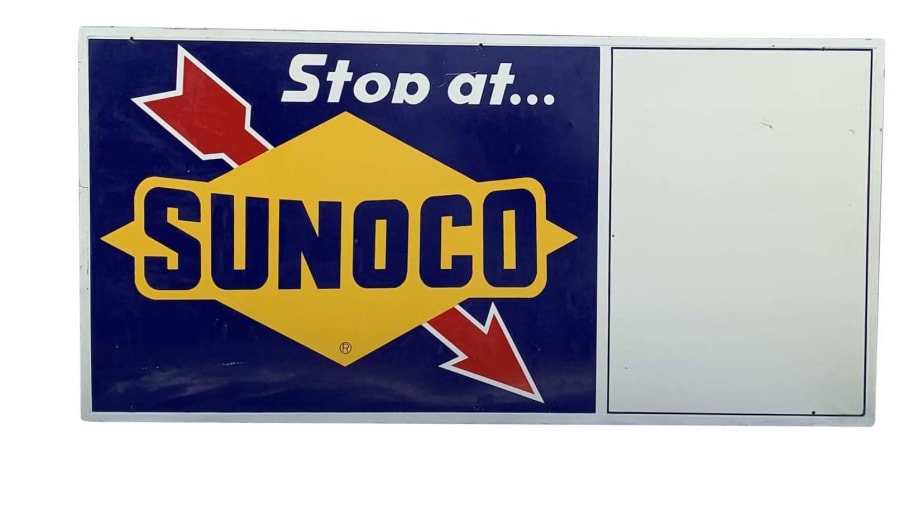 1970s SUNOCO Single-Sided Tin 46x95 for Sale at Auction - Mecum Auctions