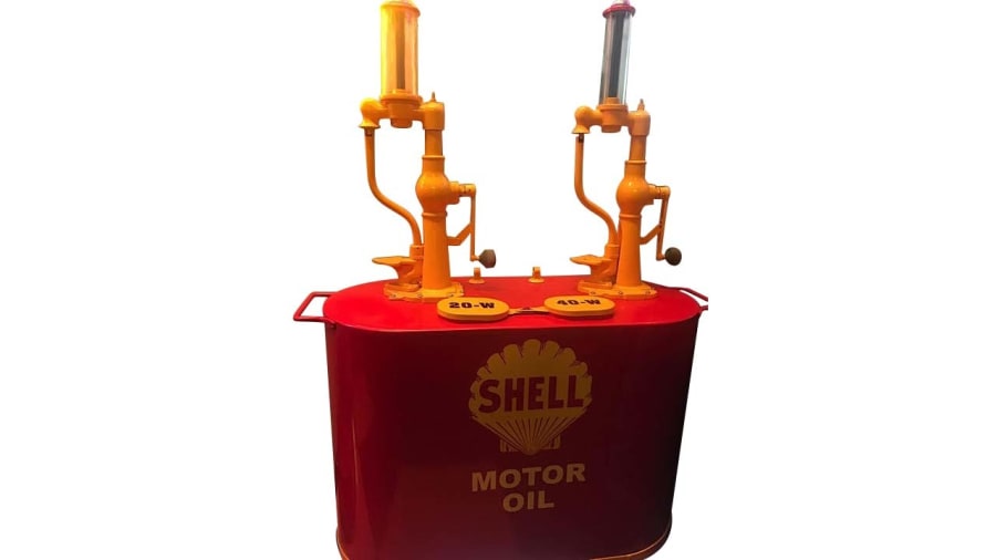 Shell Double Pump Lubester, Restored 64x42 for Sale at Auction - Mecum ...