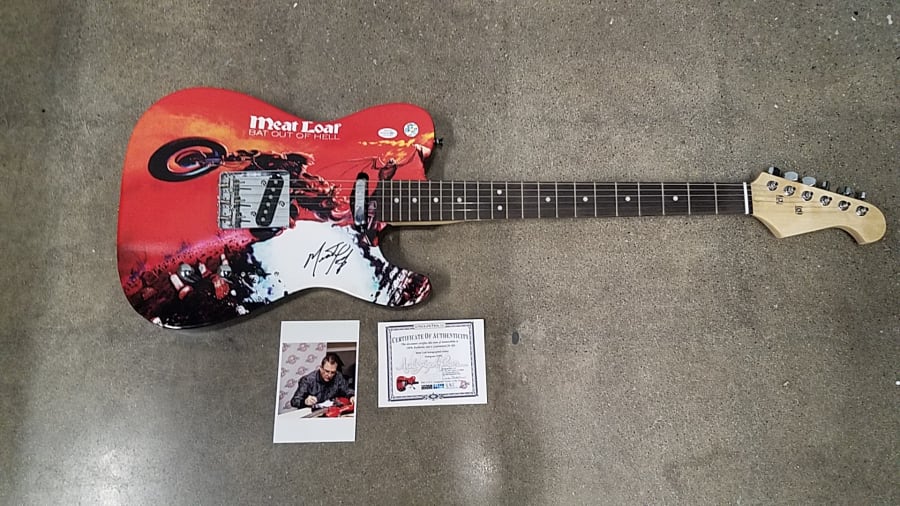 Graphics Guitar Autographed By Meatloaf at Kissimmee 2020 as A69 ...