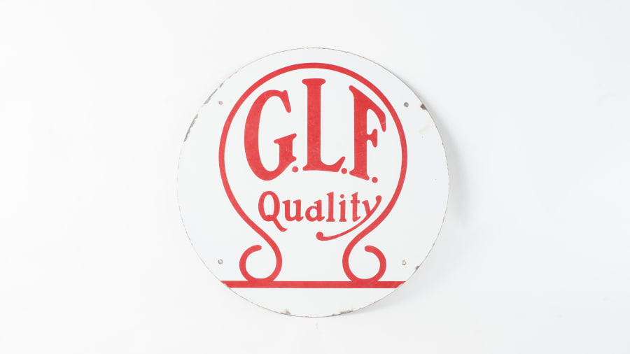 GLF Quality Single-Sided Porcelain Sign, Original 24-in at Kissimmee ...