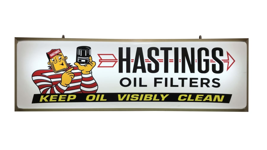 Hastings Oil Filter Single-Sided Lit Sign 37.5x12x4.5 for Sale at ...