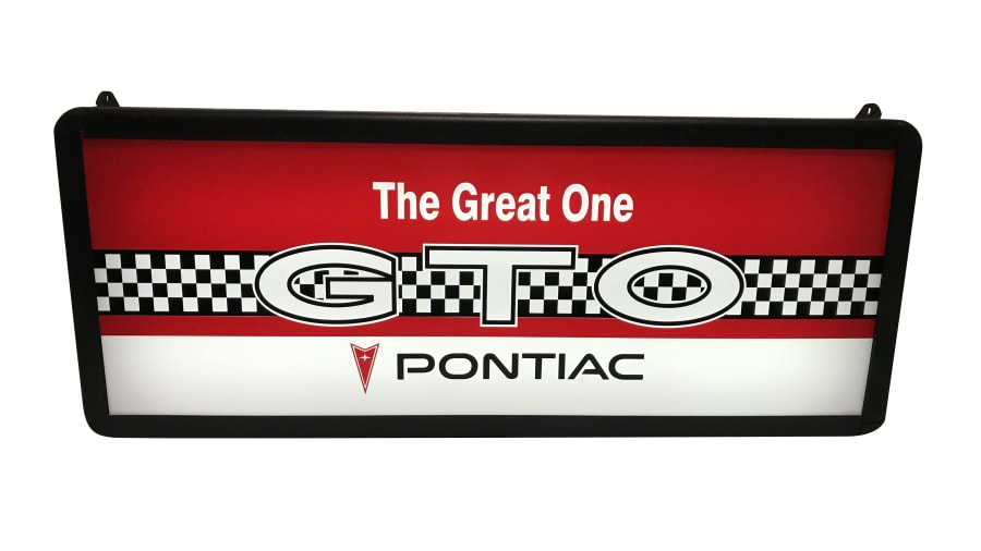 Pontiac GTO Single-Sided Lit Sign 36x14x5.5 for Sale at Auction - Mecum ...