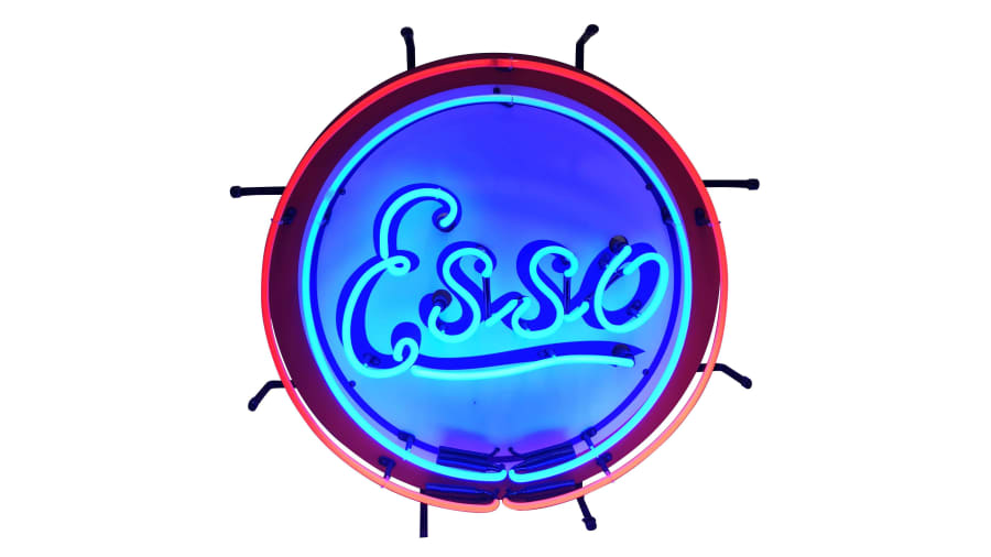 Esso Gas Neon Sign, Reproduction 24x24 at Kissimmee 2020 as M568 ...