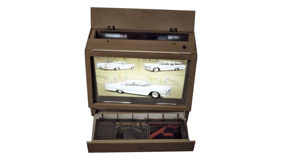 1959 Dodge Dealer Showroom Lighted Color Fabric Option Display Box ...