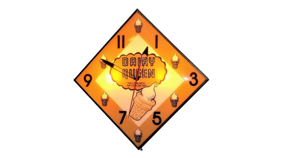 Dairy Queen Lighted Diamond Pam Clock 22x22x4 for sale at Kissimmee ...