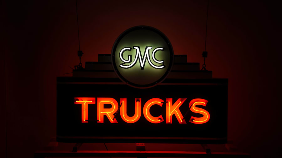 GMC Trucks Double-Sided Neon 68x48x31 at Kissimmee 2020 as D222 - Mecum ...