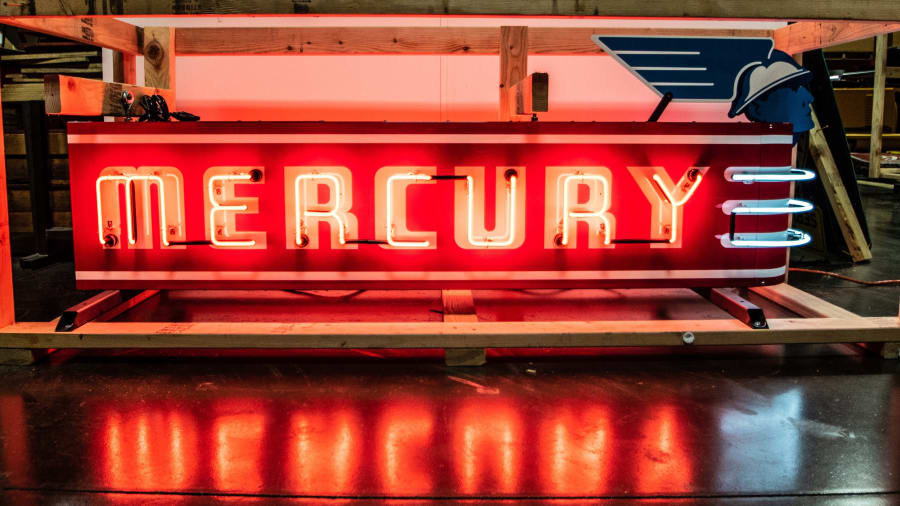 Mercury Double-Sided Neon 80x28x31 for Sale at Auction - Mecum Auctions