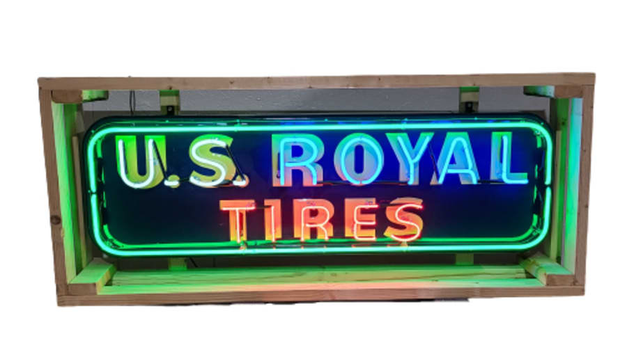 US Royal Tires Single-Sided Tin Neon Sign at Kissimmee 2021 as M53 ...