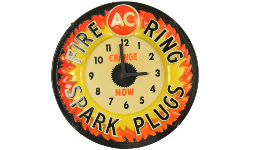 AC Spark Plug Clock for Sale at Auction - Mecum Auctions