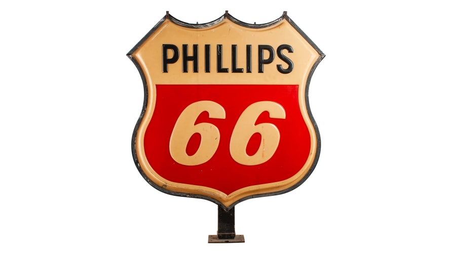 Phillips 66 Plastic Sign Face and Post for Sale at Auction - Mecum Auctions
