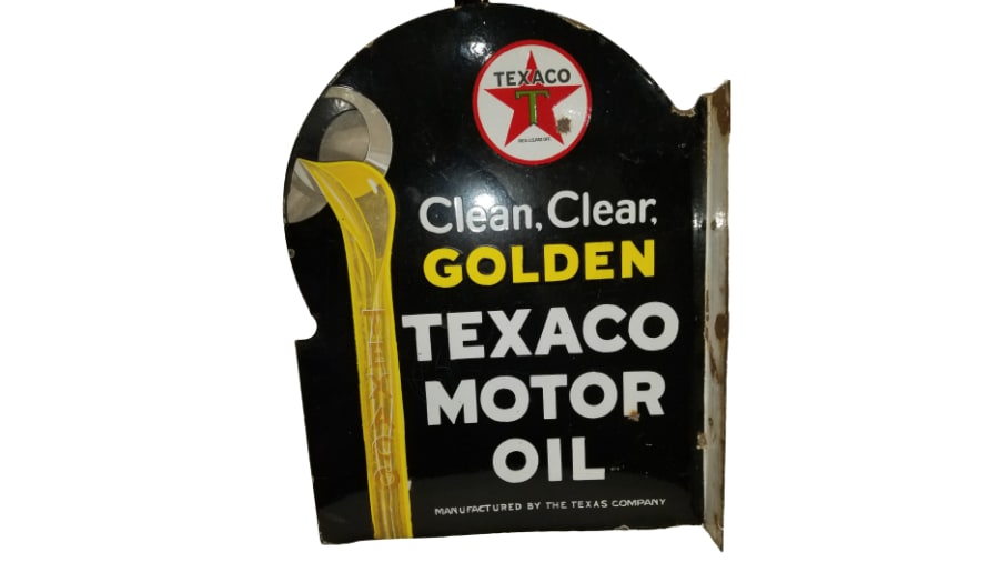 Texaco Double-Sided Porcelain Flange at Kissimmee 2021 as M379 - Mecum ...