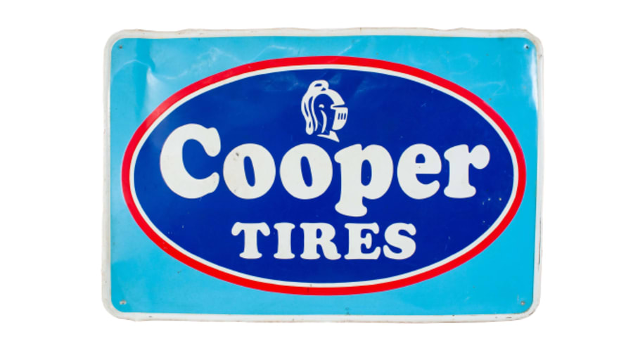 Cooper Tires Single-Sided Embossed Tin Sign at Kissimmee 2021 as M423 ...