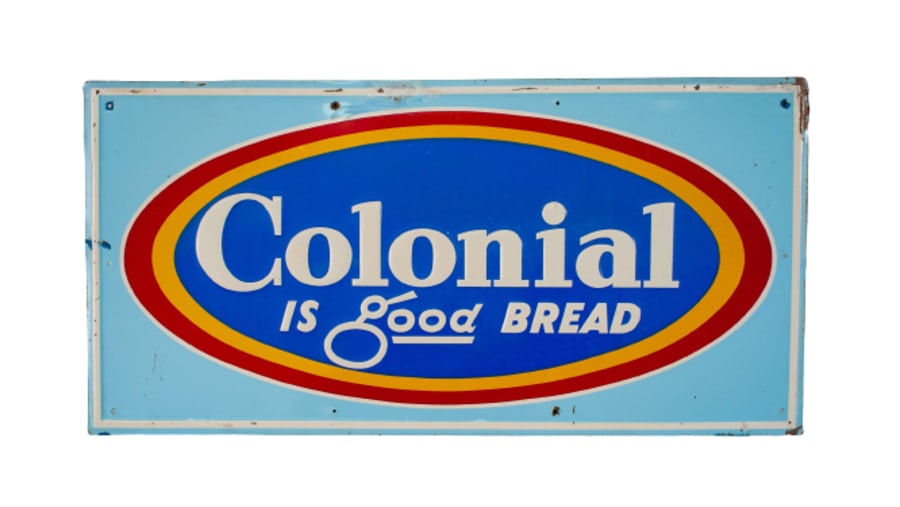 Colonial Bread Single-Sided Embossed Tin at Kissimmee 2021 as M461 ...