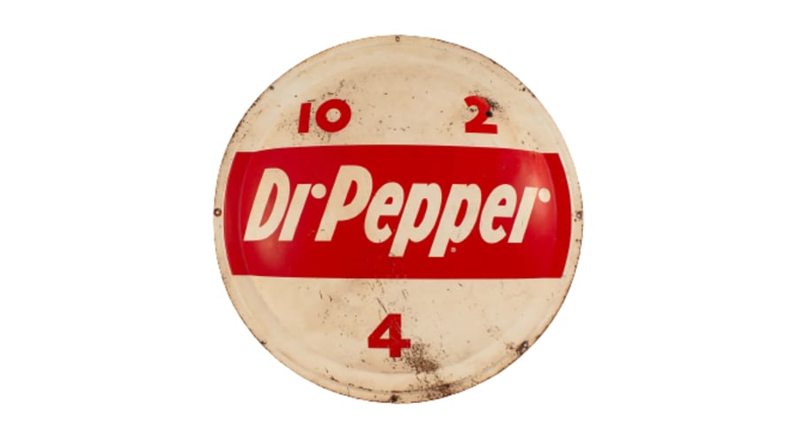 Dr. Pepper Single-Sided Tin Embossed Button at Kissimmee 2021 as M473 ...