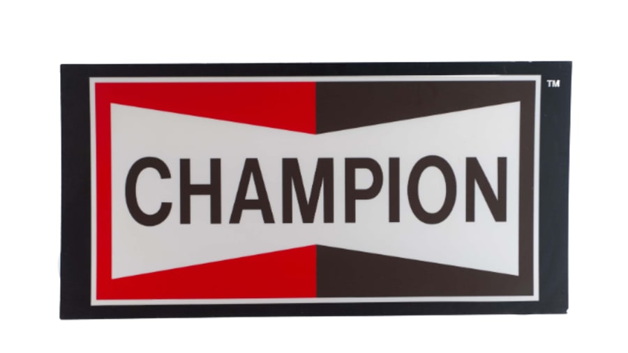 Champion Single-Sided Plastic Sign for Sale at Auction - Mecum Auctions