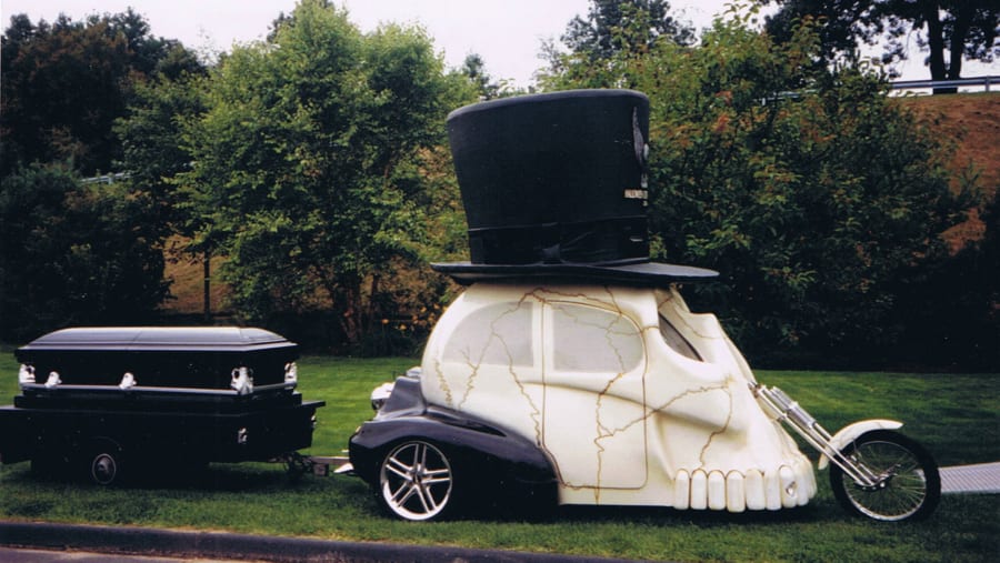 1998 Harley-Davidson Skull Trike with Coffin Trailer for Sale at ...