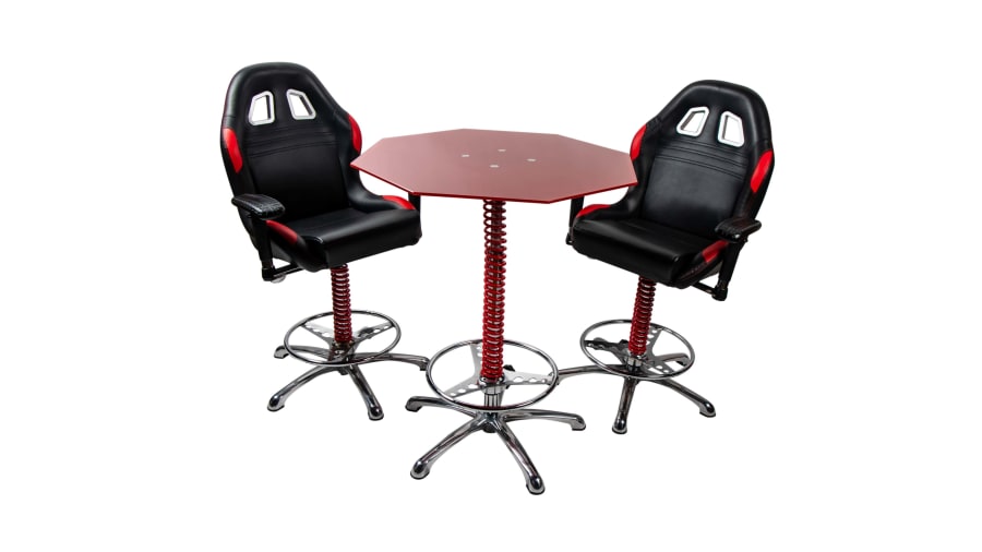 Pitstop Crew Chief Bar Table and Chairs for Sale at Auction - Mecum ...