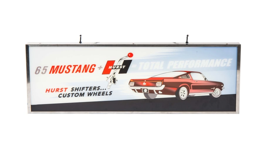 Hurst 65 Mustang Single-Sided Light-Up Sign at Kissimmee 2022 as M38 ...